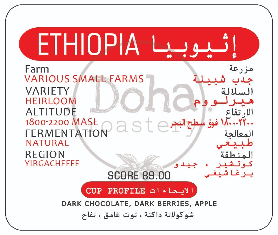 Ethiopia Single Serve Coffee drip – Doha Roastery