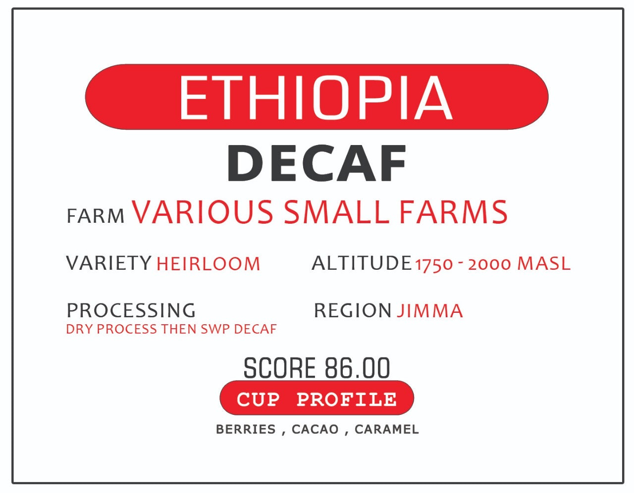 ETHIOPIA DECAF – Doha Roastery